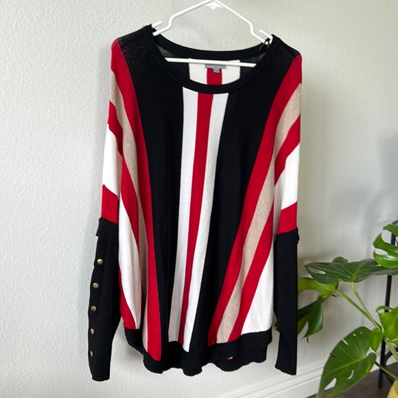 Joseph A | Sweaters | Joseph A Neutral Stripe Dolman Sleeve Ladies ...